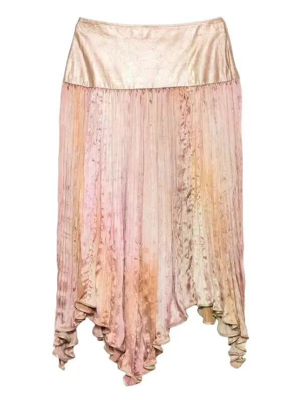 Roberto Cavalli 1970s Handkerchief-hem Midi Skirt - Pink
