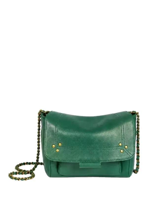 Jérôme Dreyfuss Small Lulu Leather Shoulder Bag - Green