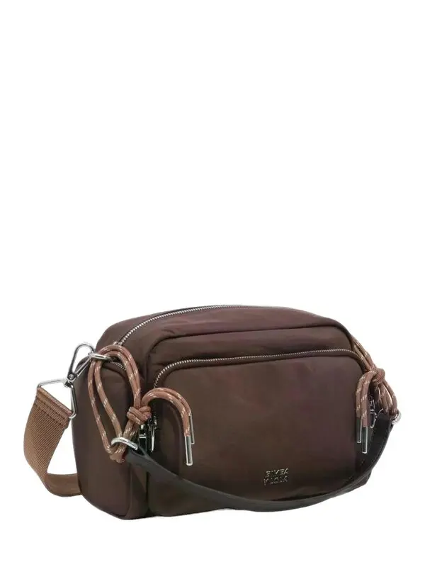 Bimba Y Lola Large Mocha Nylon Pocket Crossbody Bag - Brown