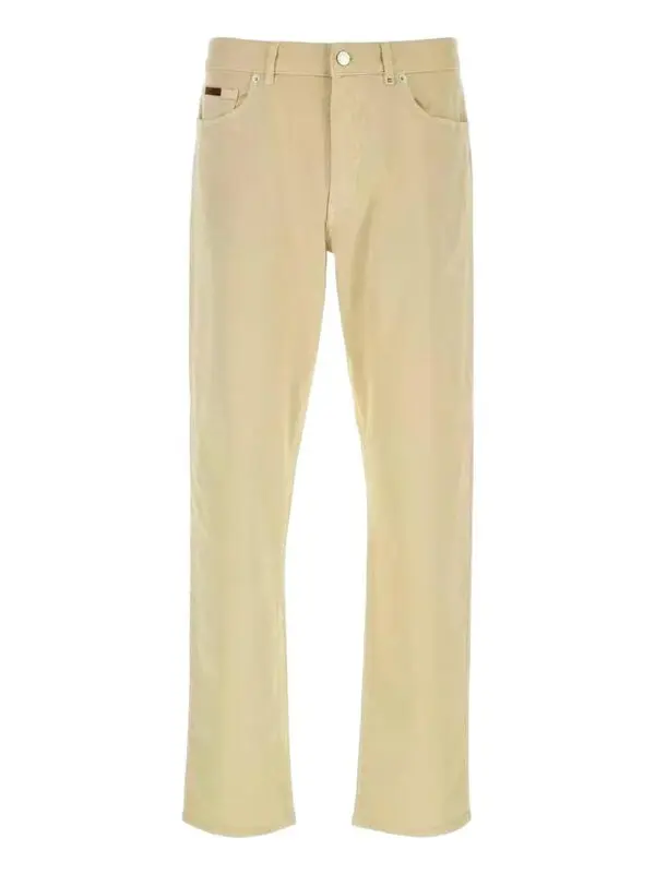 Moncler Logo-patch Straight-leg Jeans - Neutrals