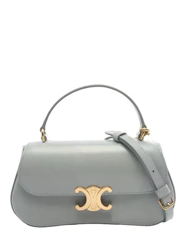 Celine 2010-2026 Teen Leather Laura Satchel - Blue