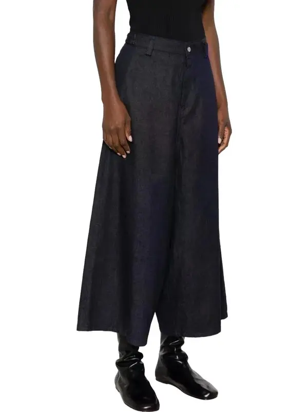 Yohji Yamamoto Cropped Jeans - Blue