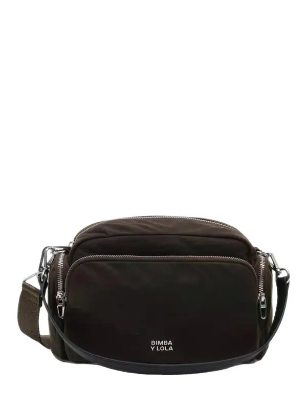 Bimba Y Lola Large Dark Coated Pocket Bag - Brown
