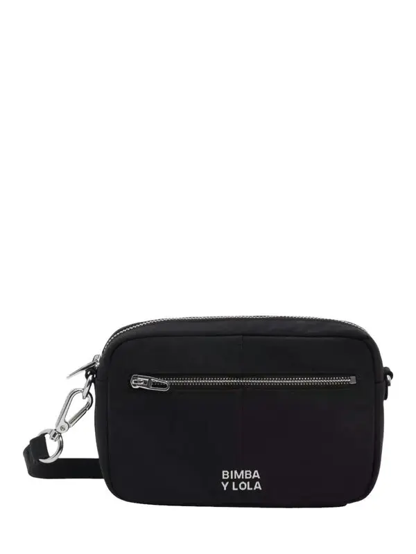 Bimba Y Lola Small Nylon Crossbody Bag - Black