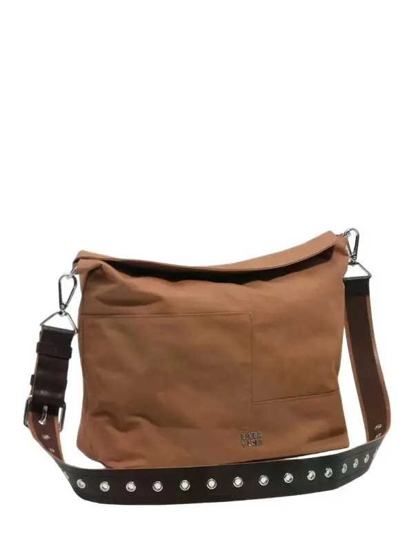 Bimba Y Lola Large Light Cotton Slouch Bag - Brown