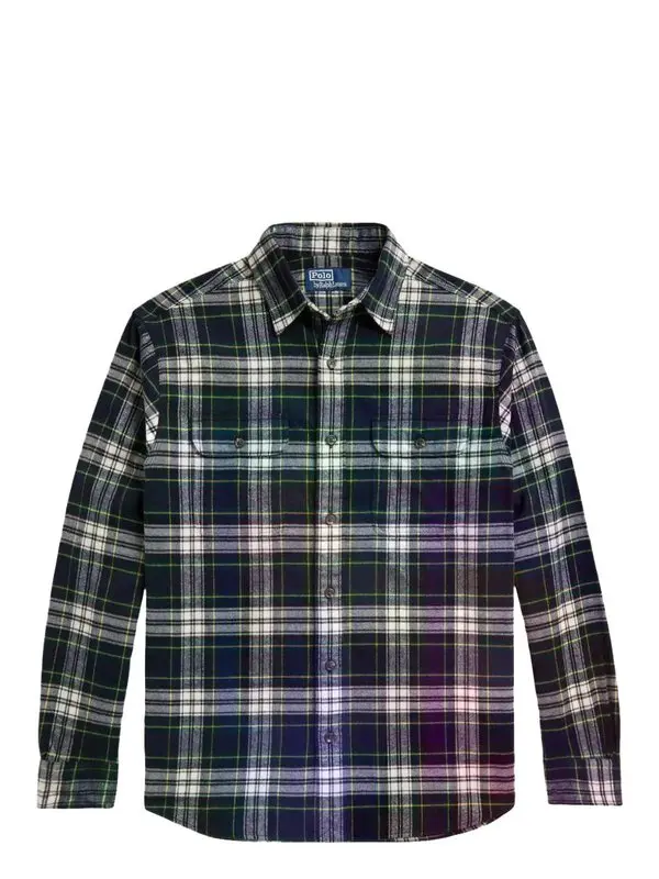 Polo Ralph Lauren Classic-fit Plaid Flannel Workshirt - Blue