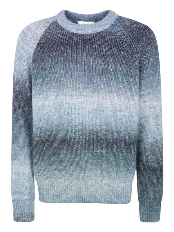 LES DEUX Ombré-effect Raglan-sleeve Sweater - Blue