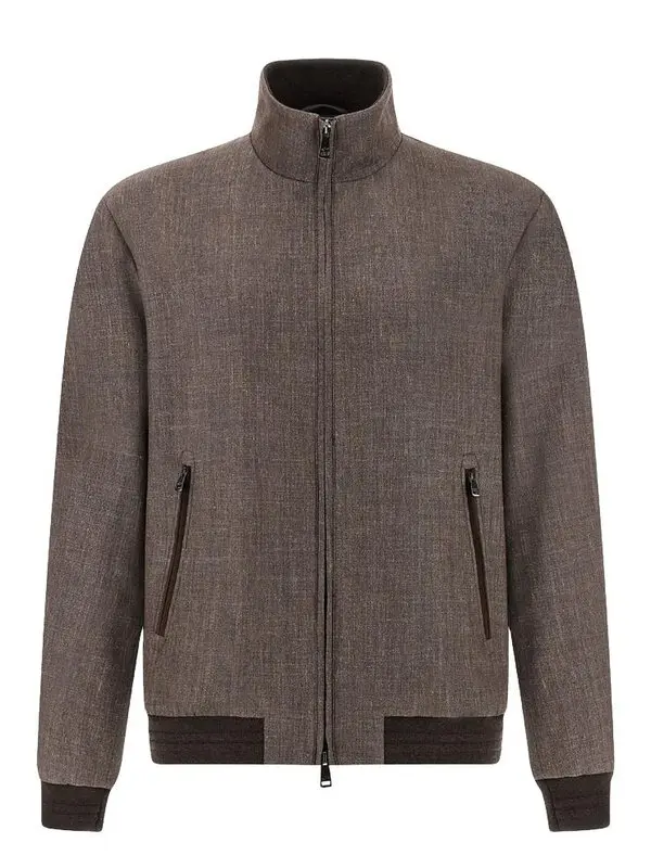 Paul & Shark Jersely® Blouson - Pepper Brown