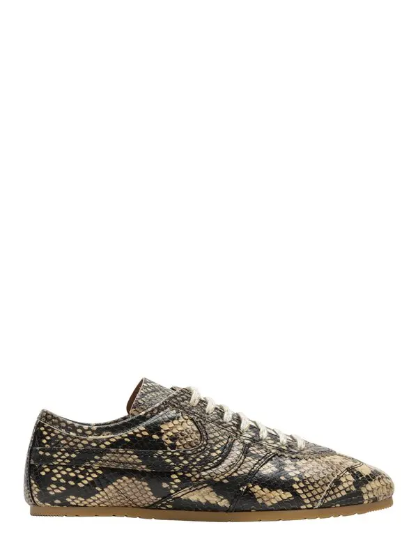 Dries Van Noten Leather Sneakers - Beige