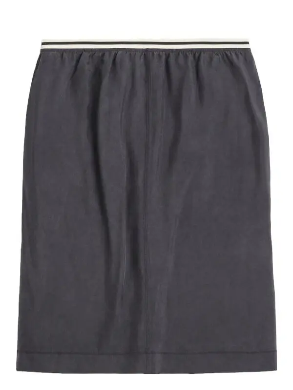 Cos Contrast-panel Pencil Skirt - Black