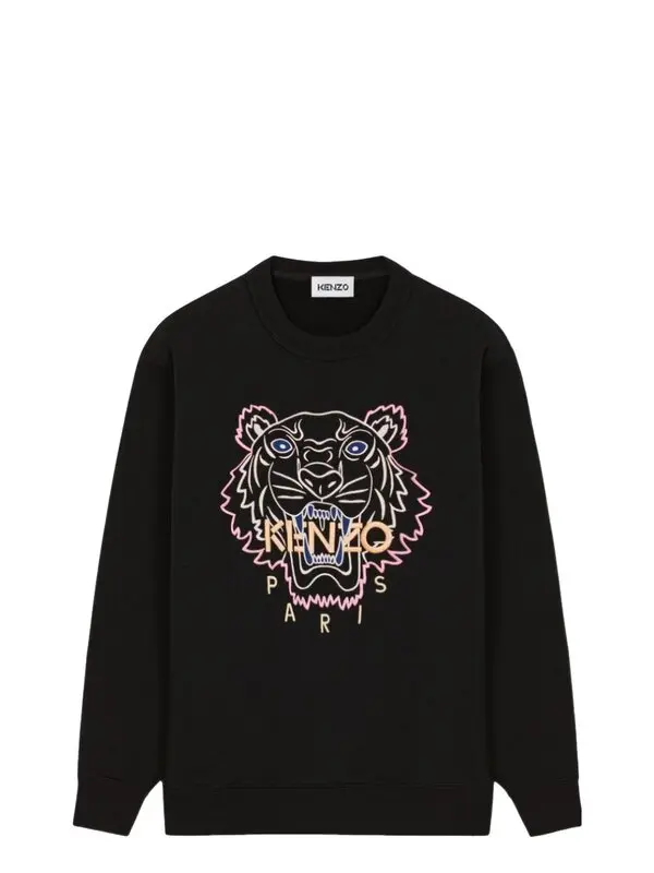 Kenzo Embroidered-tiger Sweatshirt - Black