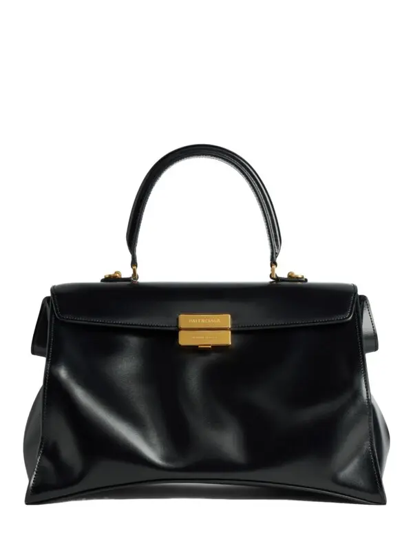 Balenciaga Hourglass Avenue Medium Handbag - Black