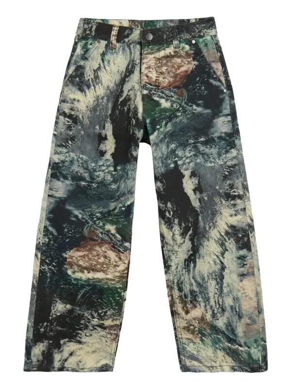 Stella McCartney Earth-print Cotton Jeans - No