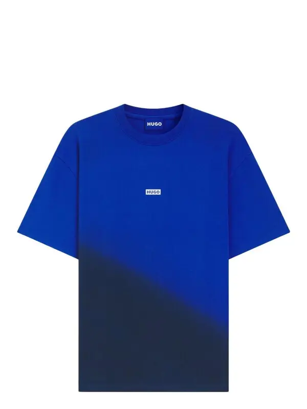 Hugo Boss Hugo Nalono Logo Print T-shirt - Blue