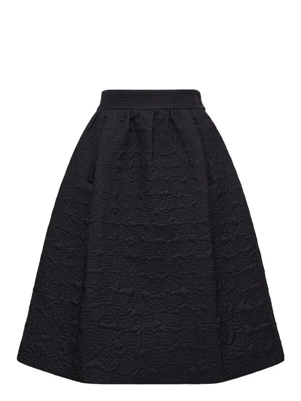 Moncler Leaf-quilted Padded A-line Skirt - No
