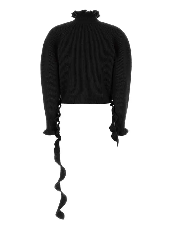 Blumarine Long-sleeved Sweater - Black