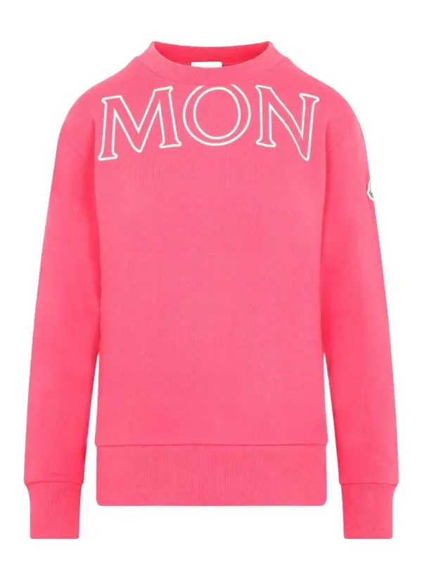 Moncler Logo Sports Sweater - Pink