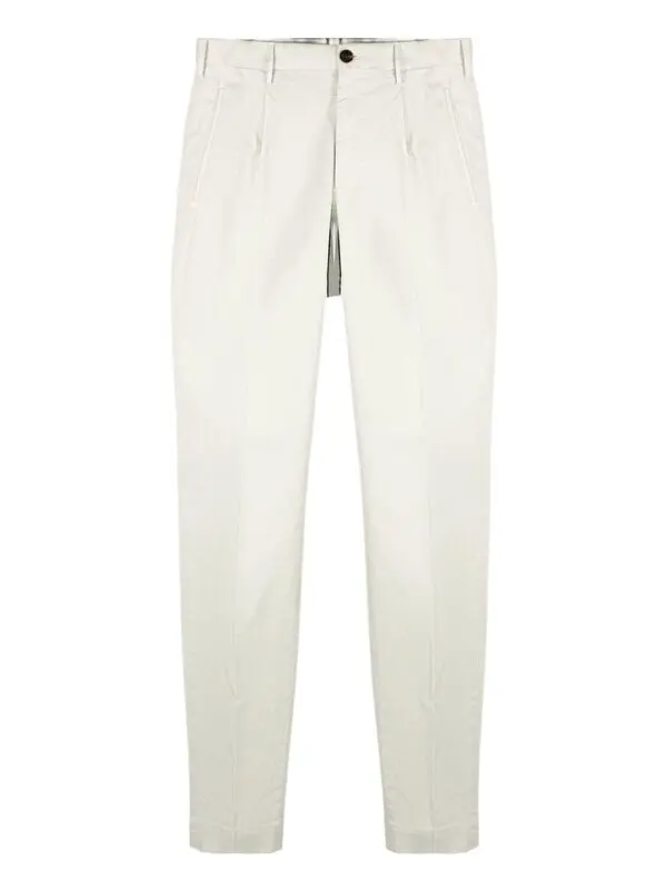 Incotex Tapered Cotton Pants - Light Beige