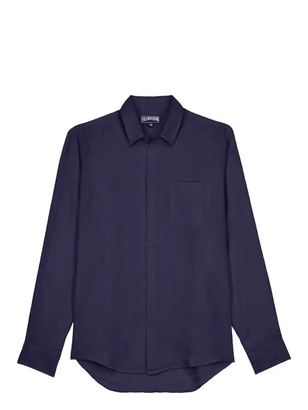 Vilebrequin Linen Classic Shirt - Blue