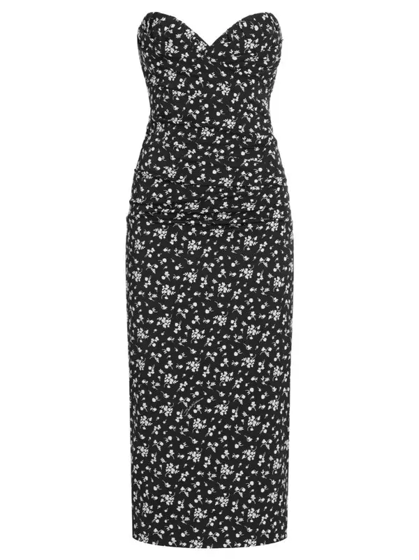 Dolce & Gabbana Floral-print Charmeuse Dress - Multi-color