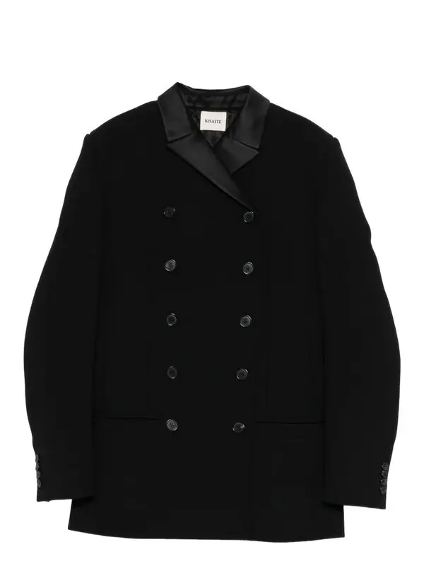 Khaite Double-breasted Jacket - Black