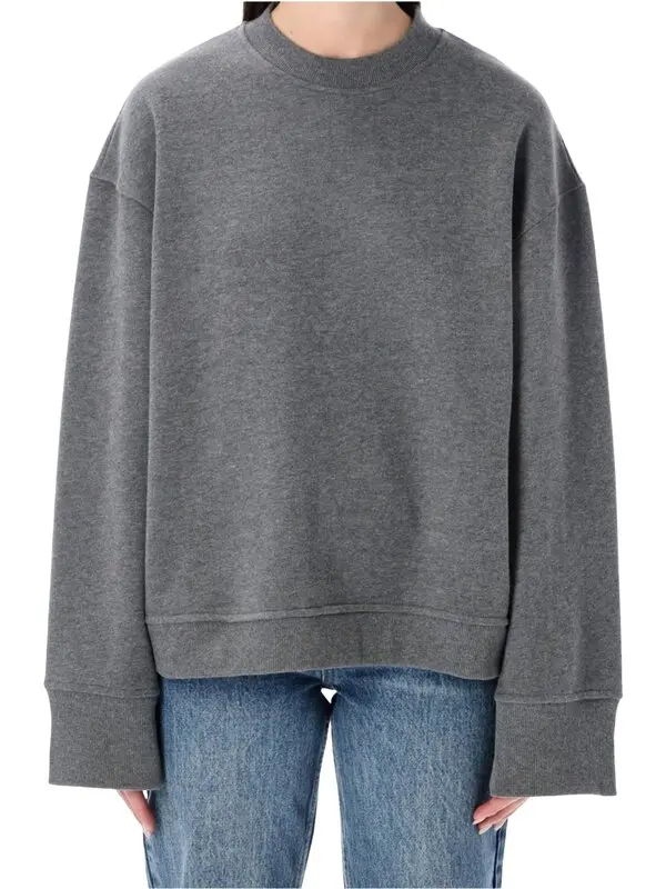 THE FRANKIE SHOP Crew Neck Sweatshirt - Grey