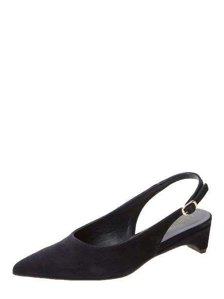 Cordani Royce Leather Slingback Pump - Navy Suede