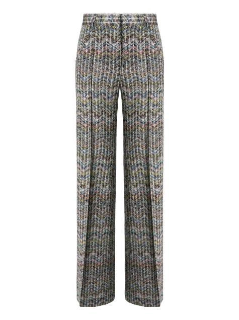 Missoni Tailored Viscose Lamé Trousers With Sequins - Multicoloured