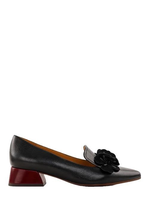 Chie Mihara Hadros49 Patent Leather And Suede Loafers - Black