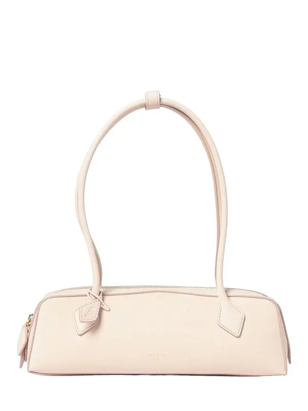 Alaïa Medium Le Teckel Calfskin Leather And Nubuck Shoulder Bag - Pink