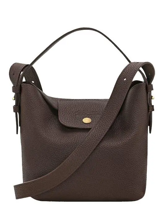 Longchamp Le Cadence S Leather Bucket Bag - Mocha