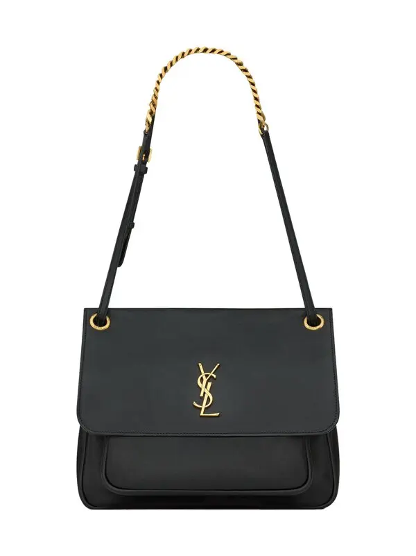 Saint Laurent Niki Soft Medium In Lambskin - Black