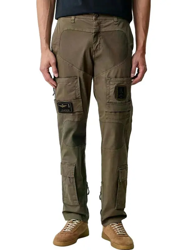 AERONAUTICA MILITARE Patch-detail Cargo Pants - Brown