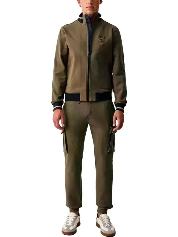 AERONAUTICA MILITARE Logo-patch Zip-up Sweatshirt - Green