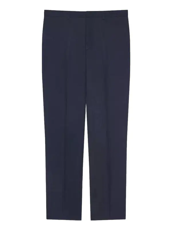 Givenchy Slim Fit Tailored Pants In Wool - Blue