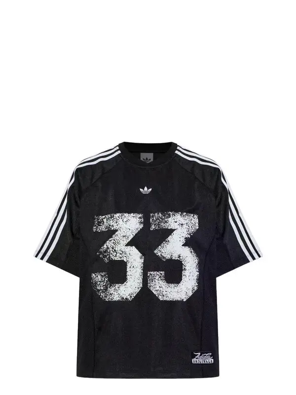 Adidas Logo-print Mesh T-shirt - Black
