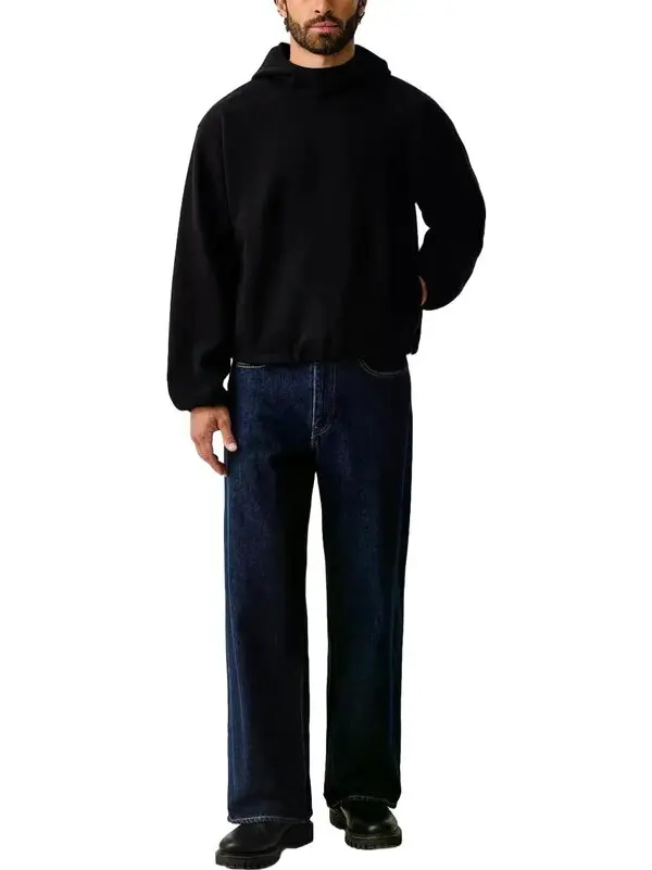 Rains Fleece Hoodie - Black