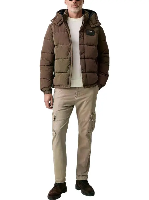AERONAUTICA MILITARE Logo-patch Cargo Straight-leg Trousers - Neutrals