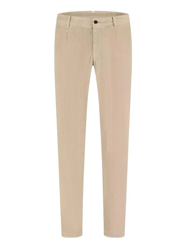 ZANONE Pleated Corduroy Trousers - Neutrals