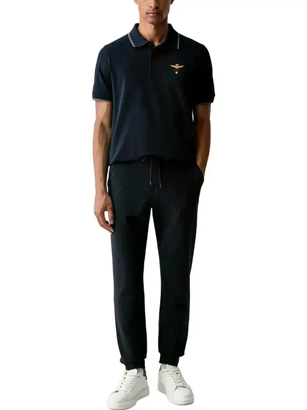 AERONAUTICA MILITARE Embroidered-logo Drawstring Track Pants - Blue