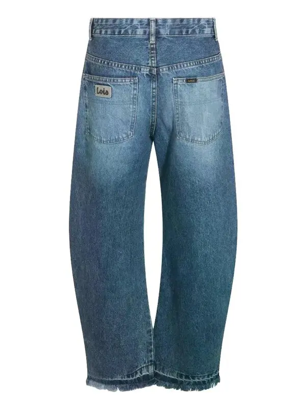 LOIS Frayed-hem Jeans - Blue