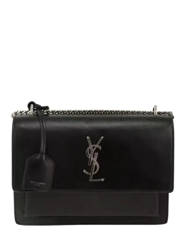 Saint Laurent 2010s Medium Sunset Shoulder Bag - Black