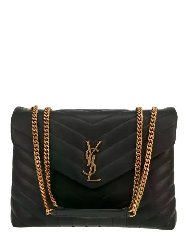 Saint Laurent 2020s Medium Loulou Shoulder Bag - Black