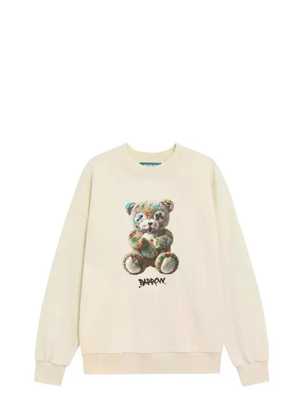 BARROW Teddy-bear Print Sweatshirt - Neutrals