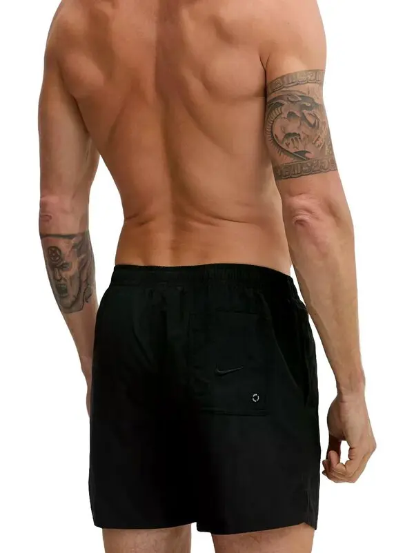 Nike Logo-print Drawstring-waistband Swim Shorts - Black