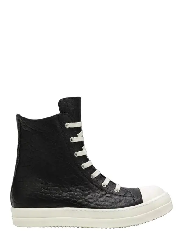 Rick Owens High-top Leather Sneakers - Black