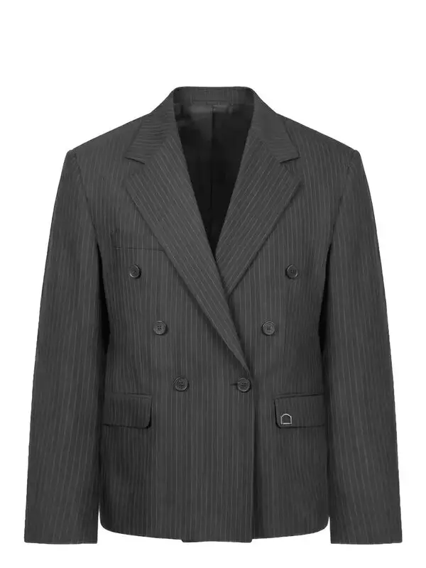RETERNITY Signe Pinstripe Blazer - Grey