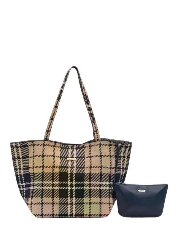 Barbour Large Layla Tartan Tote Bag - Blue