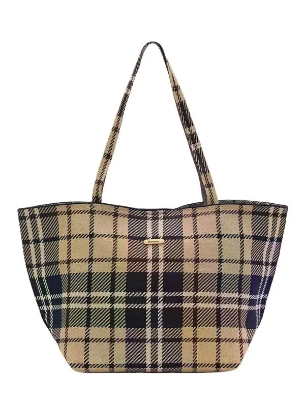 Barbour Large Layla Tartan Tote Bag - Blue