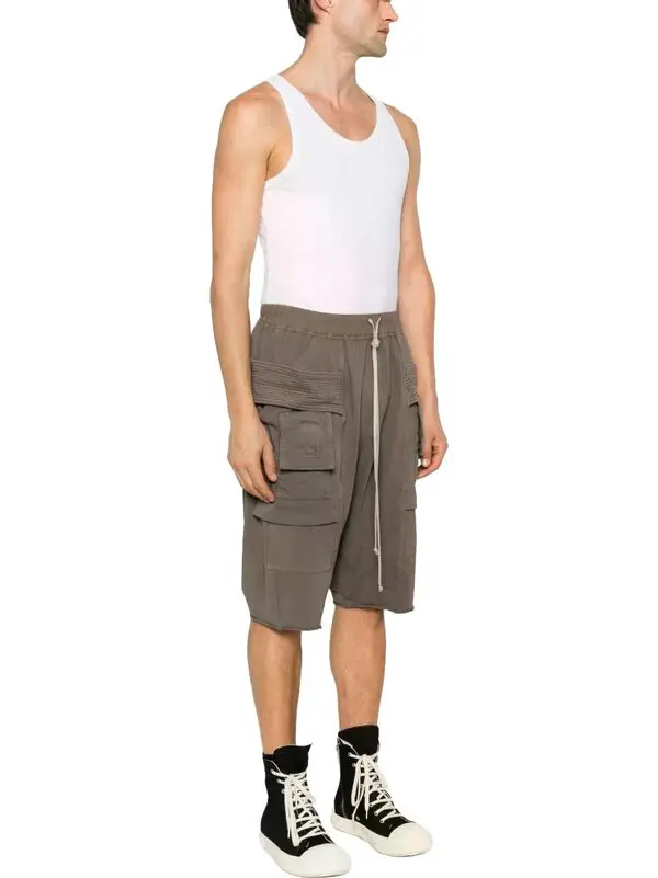Rick Owens Quilted Cargo Shorts - Grey